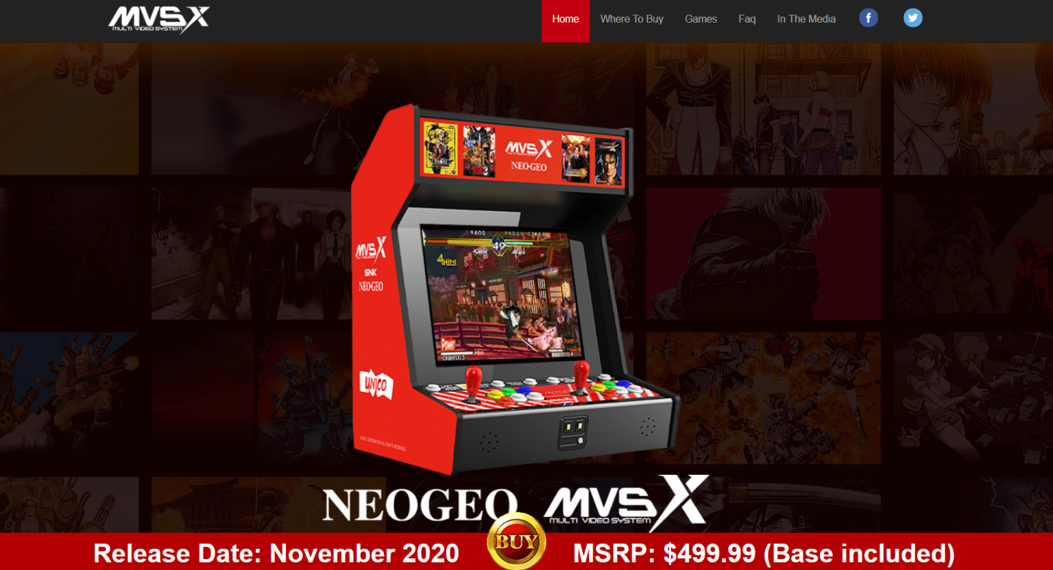 【新機上市】 SNK NEOGEO MVSX Home Arcade - 懷舊盒子RetroCase